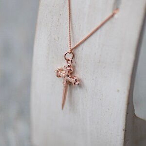 Crucifix Dagger Pendant 18k Dagger Charm Necklace Silver - Etsy