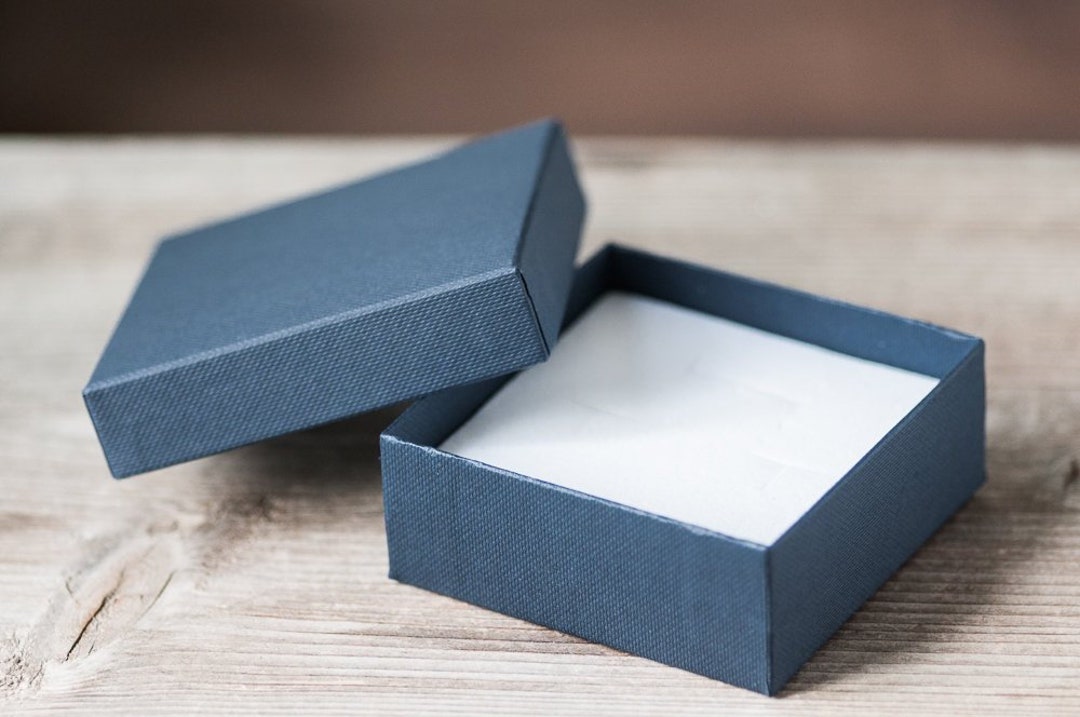 5 Large Royal Blue Jewelry Box 80mm (3.15") Eco Friendly Cardboard ...