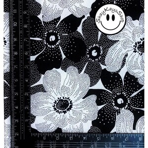 Black White Fabric Bundle, Set of 6 Fabrics, Half Yard per Fabric, 100% ...