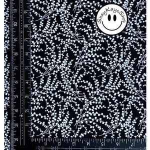 Black White Fabric Bundle, Set of 6 Fabrics, Half Yard per Fabric, 100% ...