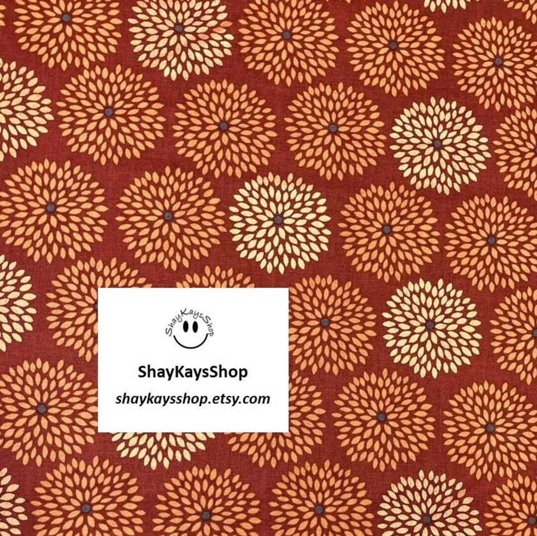 Precut 1/4 Quarter Yard Emma & Mila for Camelot Fabrics Metallic Copper ...