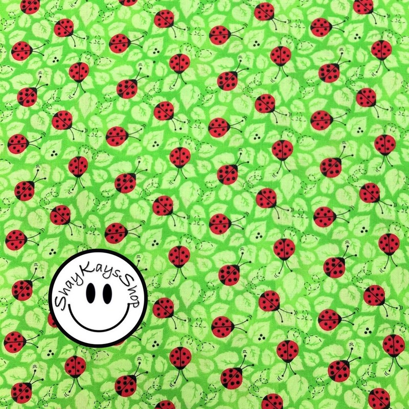 Ladybug Fabric - Etsy