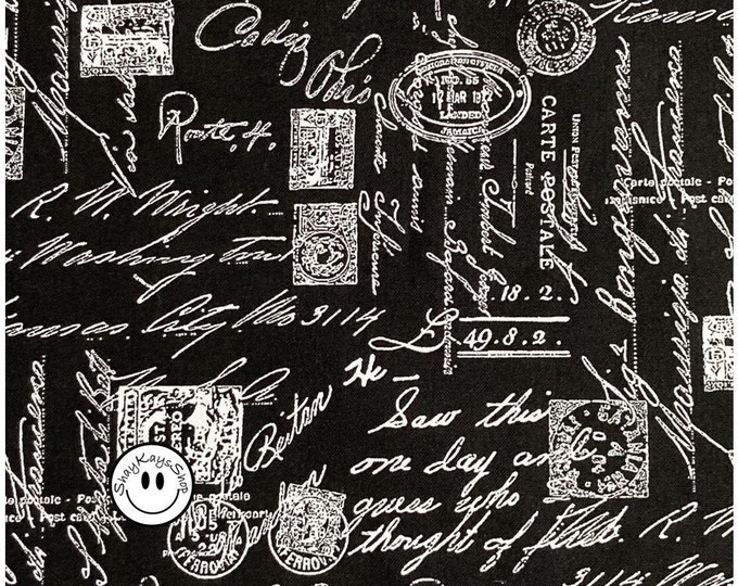 Black Timeless Treasures Ink Collection C8733, White Fancy Script ...