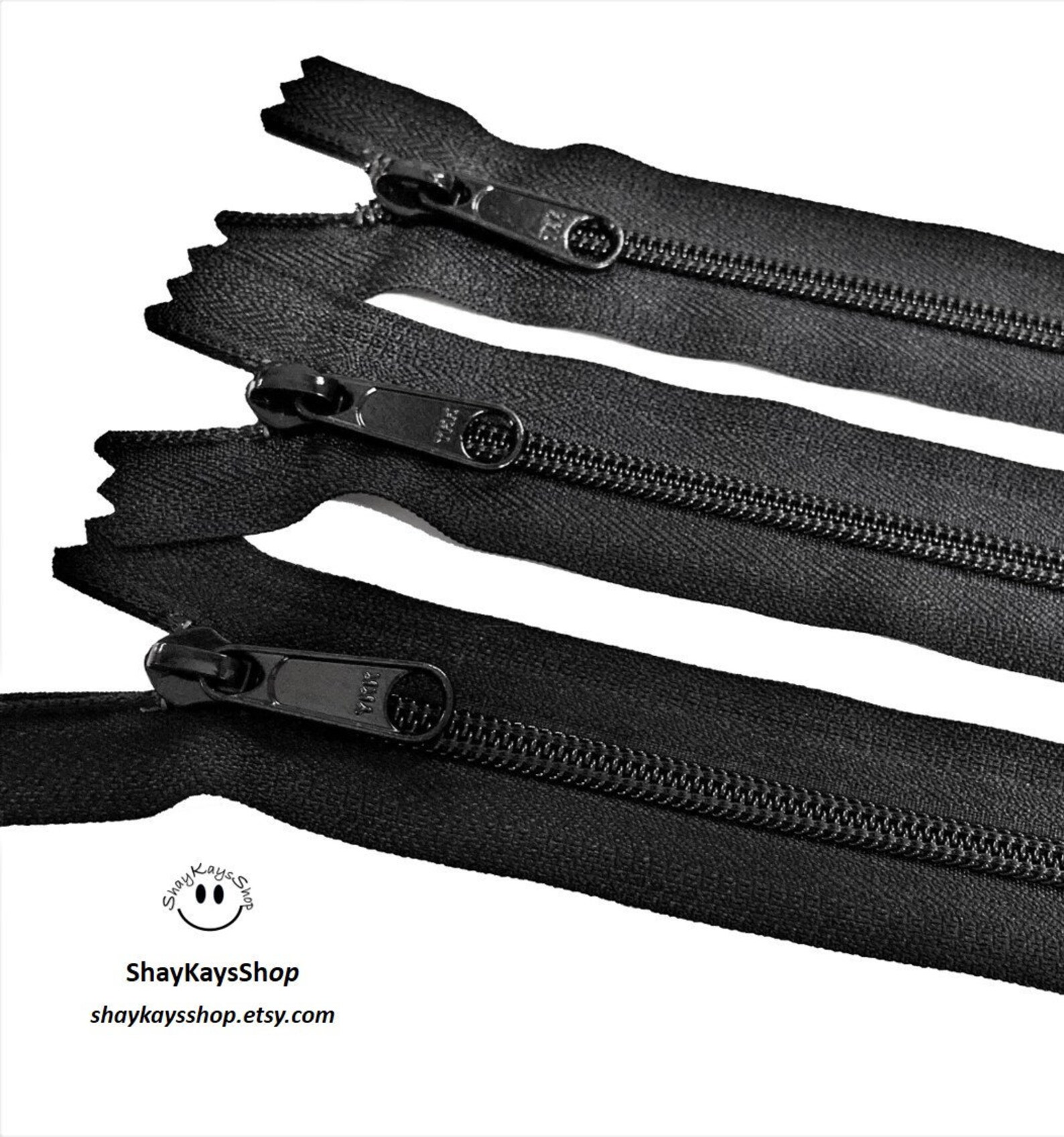 14 Inch Long Pull Zippers 4.5 Nylon Coil Closed Bottom - Etsy