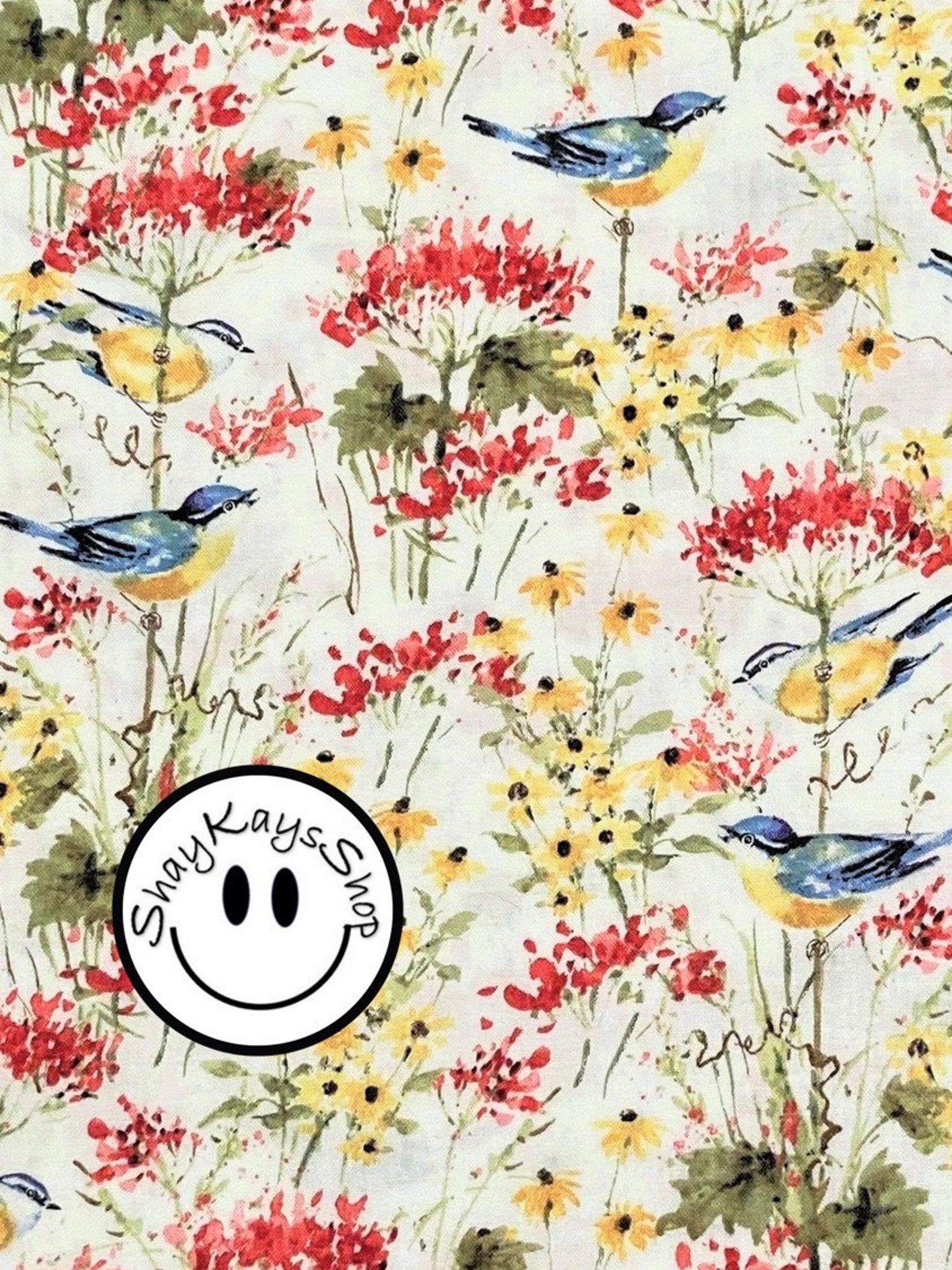 Floral Wildflowers Fabric Wilmington Prints Meadow Bloom - Etsy