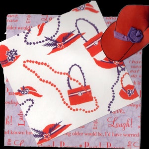 Red Hat Society Digital Scrapbook Kit - Etsy