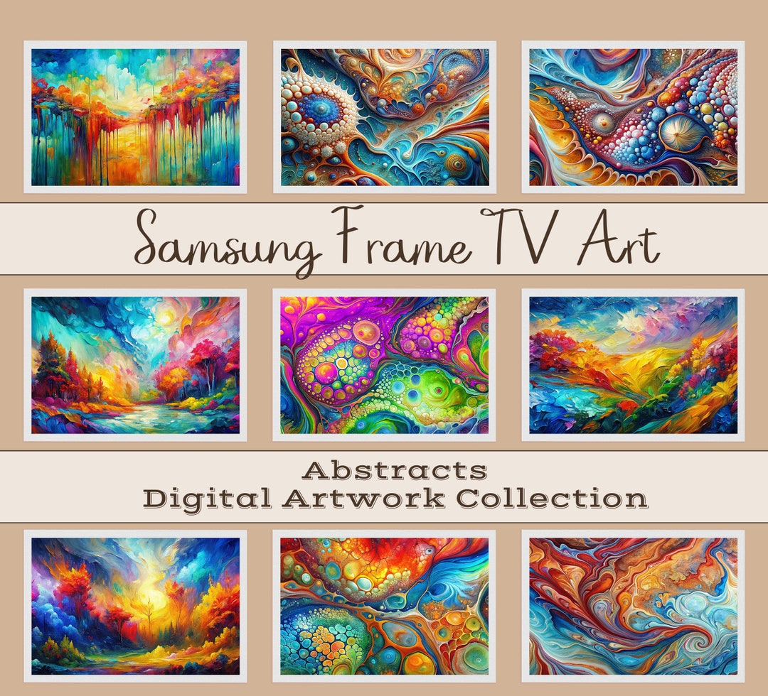 FRAME TV Abstract Art Collection | Pour Painting | Impasto Digital Art ...