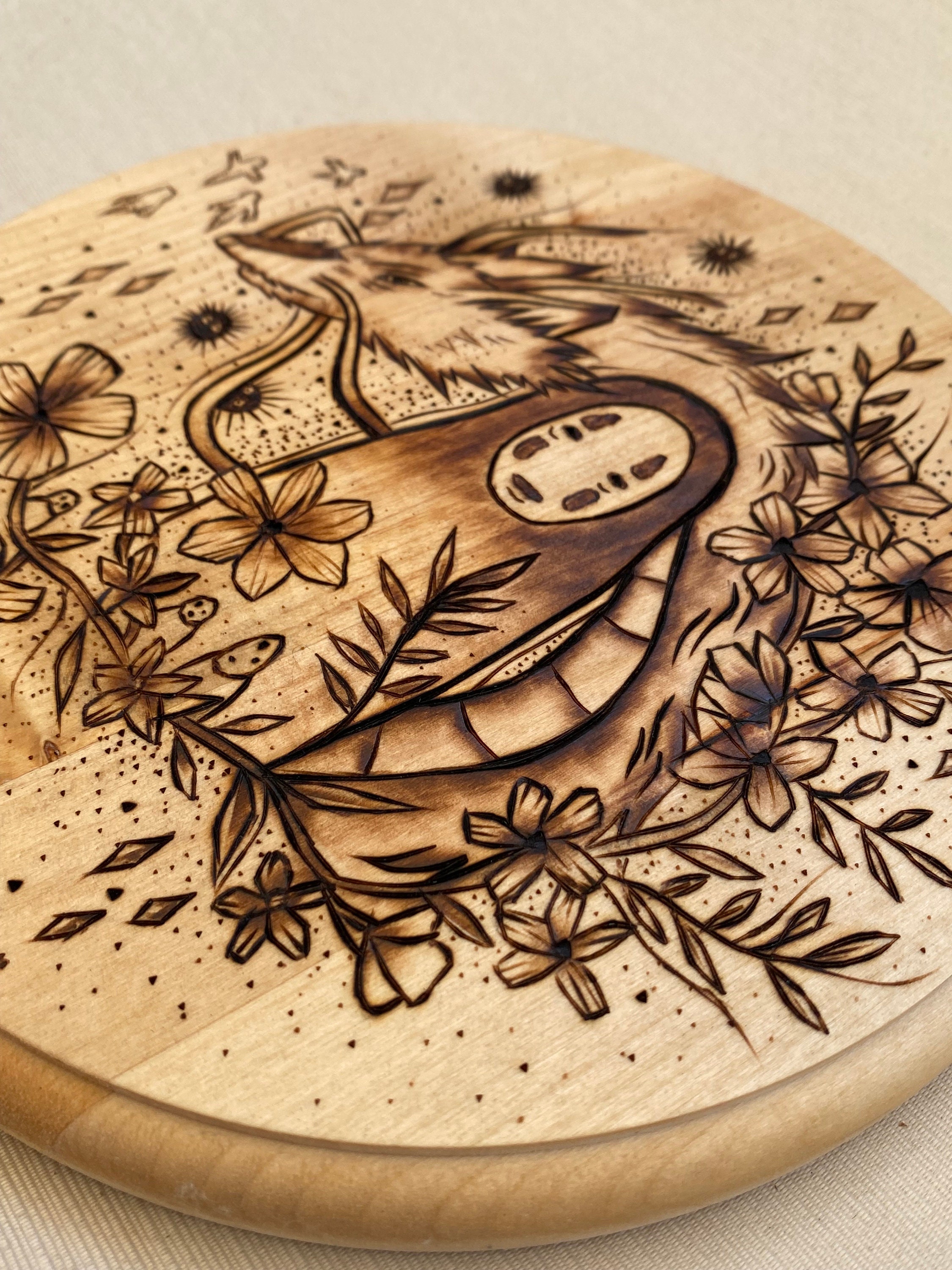 Spirited Away Pyrography Piece - Etsy