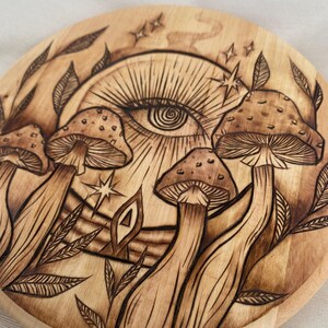 Psychedelic Crystal Ball Pyrography Piece - Etsy