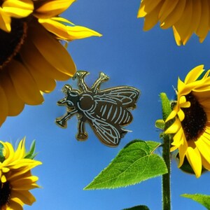 Gold Bumble Bee Pin - Etsy