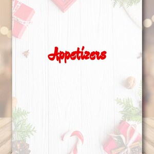Christmas Holiday Recipe Book Template - Rustic Traditional Style ...