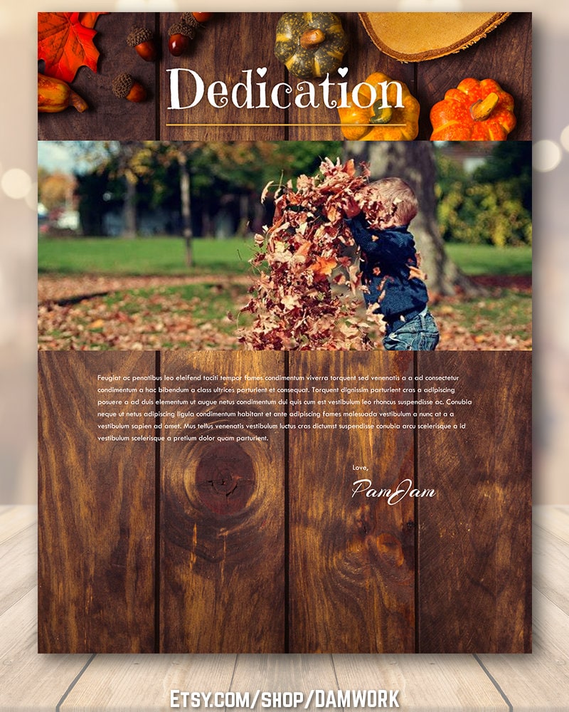 Thanksgiving Holiday Recipe Book Template - Rustic Traditional Style ...