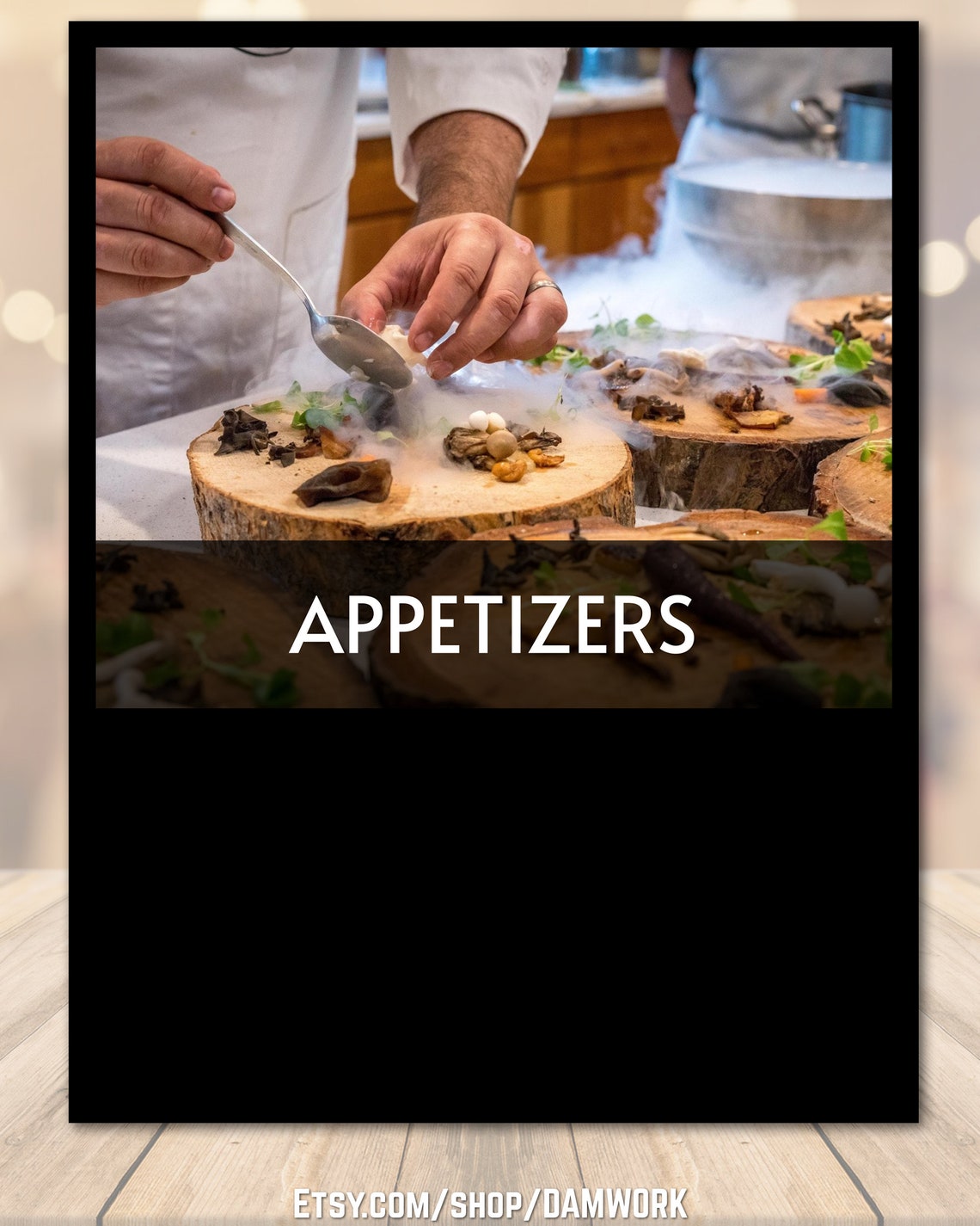 Recipe Book Template Cookbook, Luxury, Black, Dark, Editable Recipe ...