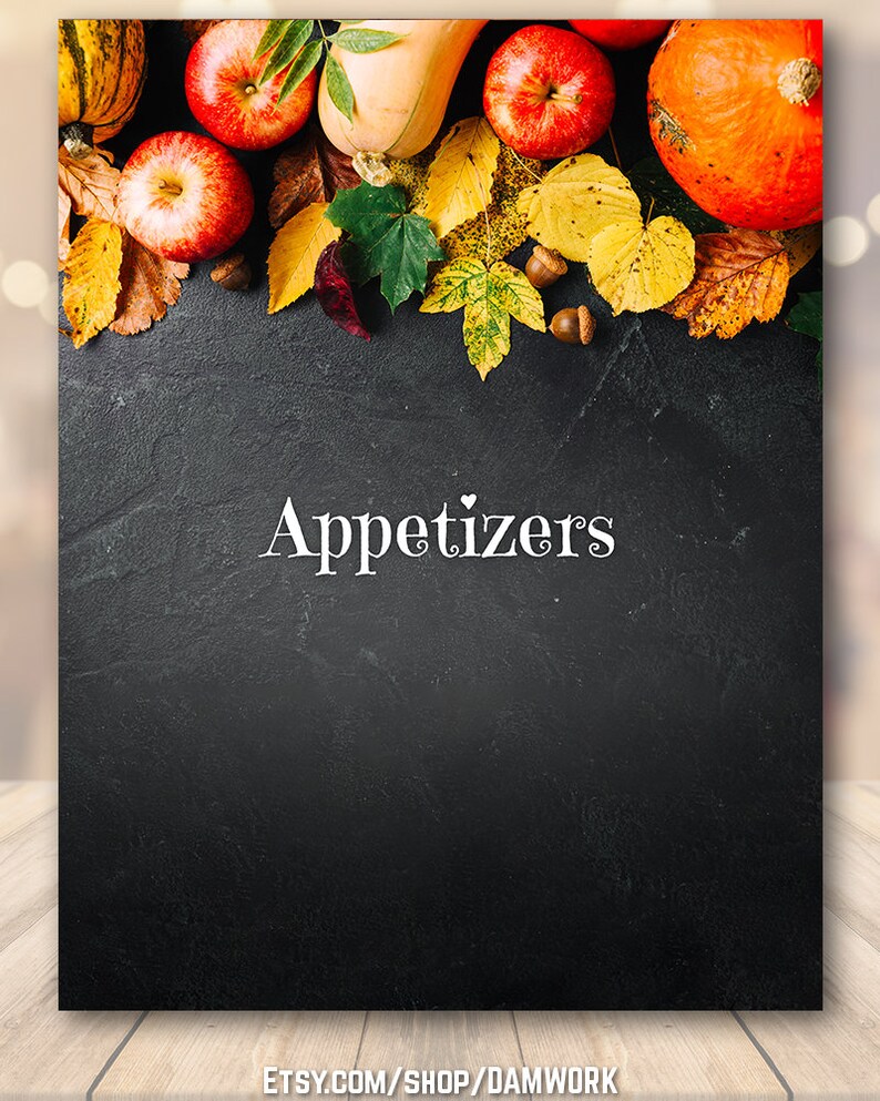 Thanksgiving Holiday Recipe Book Template - Rustic Traditional Style ...