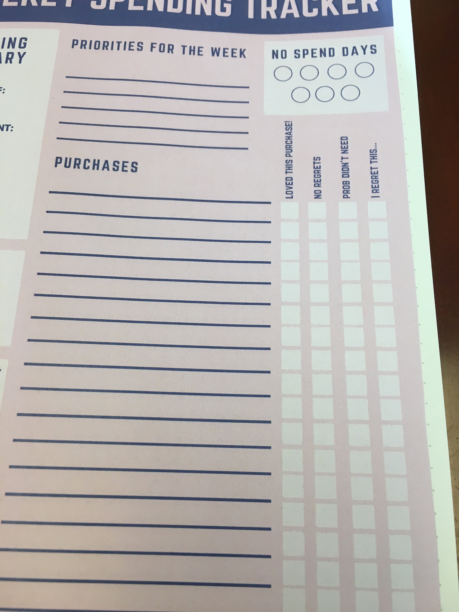 Weekly Monthly Spending Tracker Bullet Journal Insert Bujo | Etsy