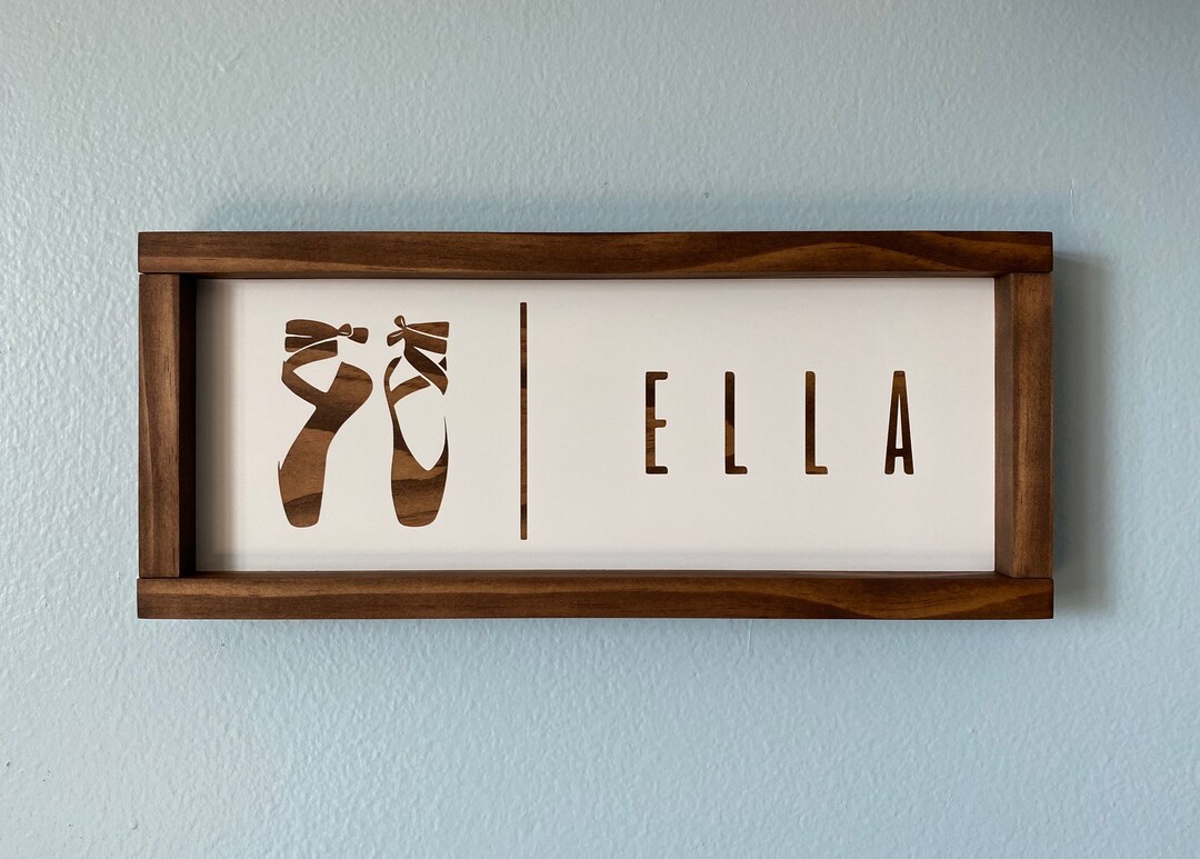 Custom Wooden Kids Name Plate - Etsy