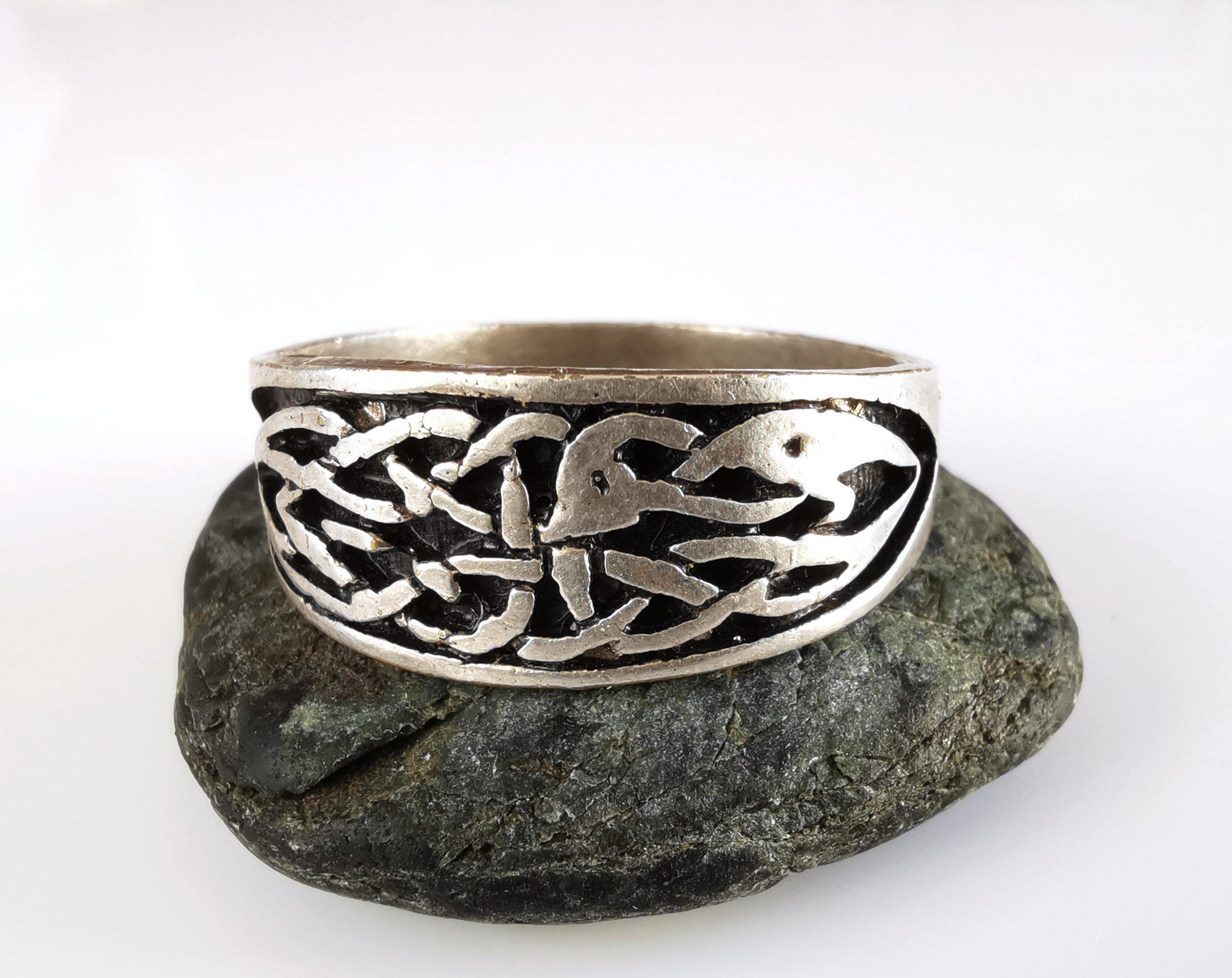 Vintage norse ring silver nordic ring elvish ring celtic | Etsy