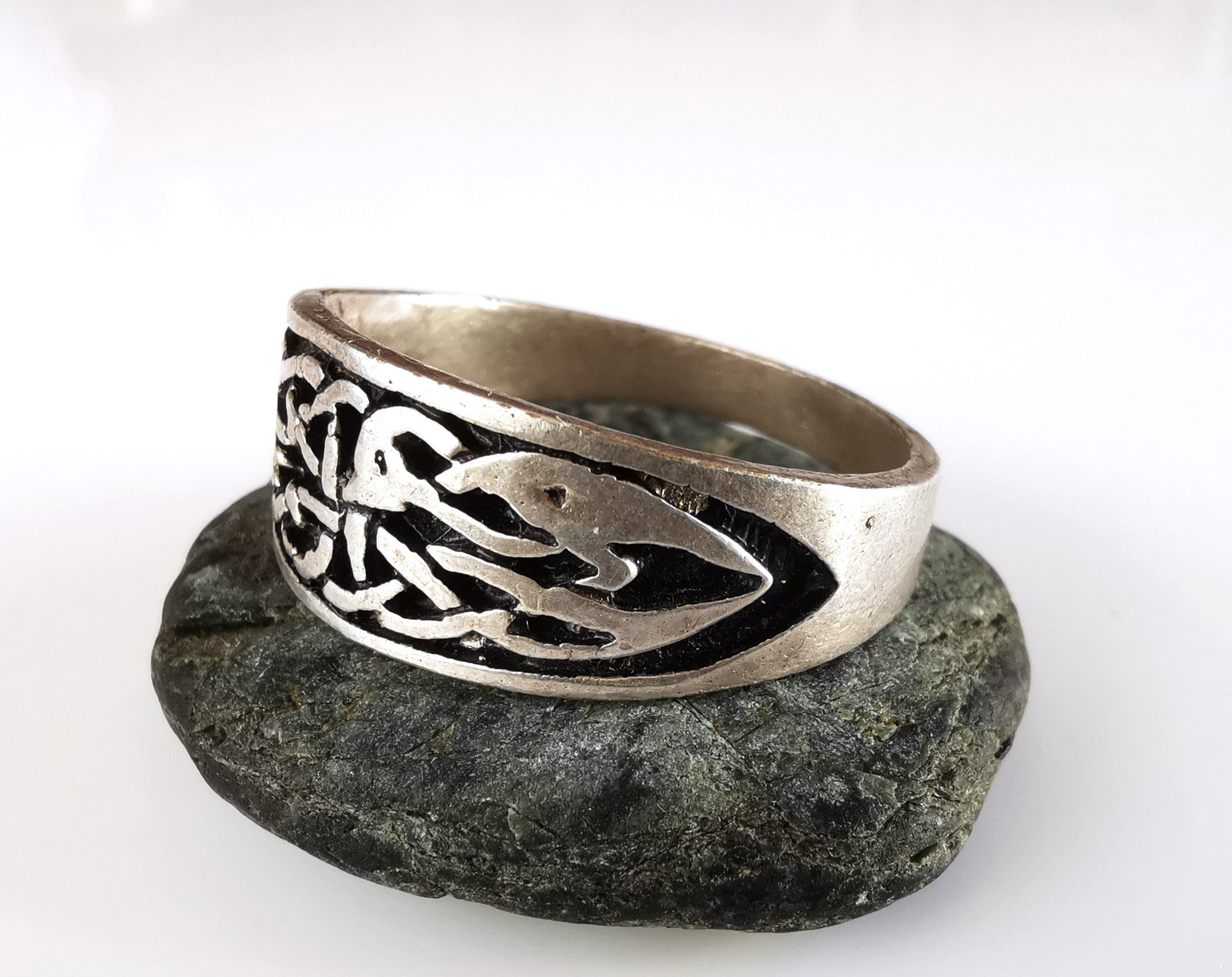 Vintage norse ring silver nordic ring elvish ring celtic | Etsy