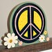Hand Painted Wooden/mdf Peace Sign - Etsy