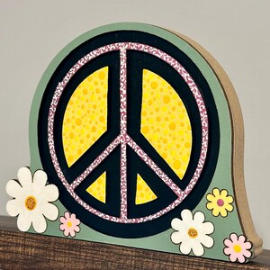 Hand Painted Wooden/mdf Peace Sign - Etsy