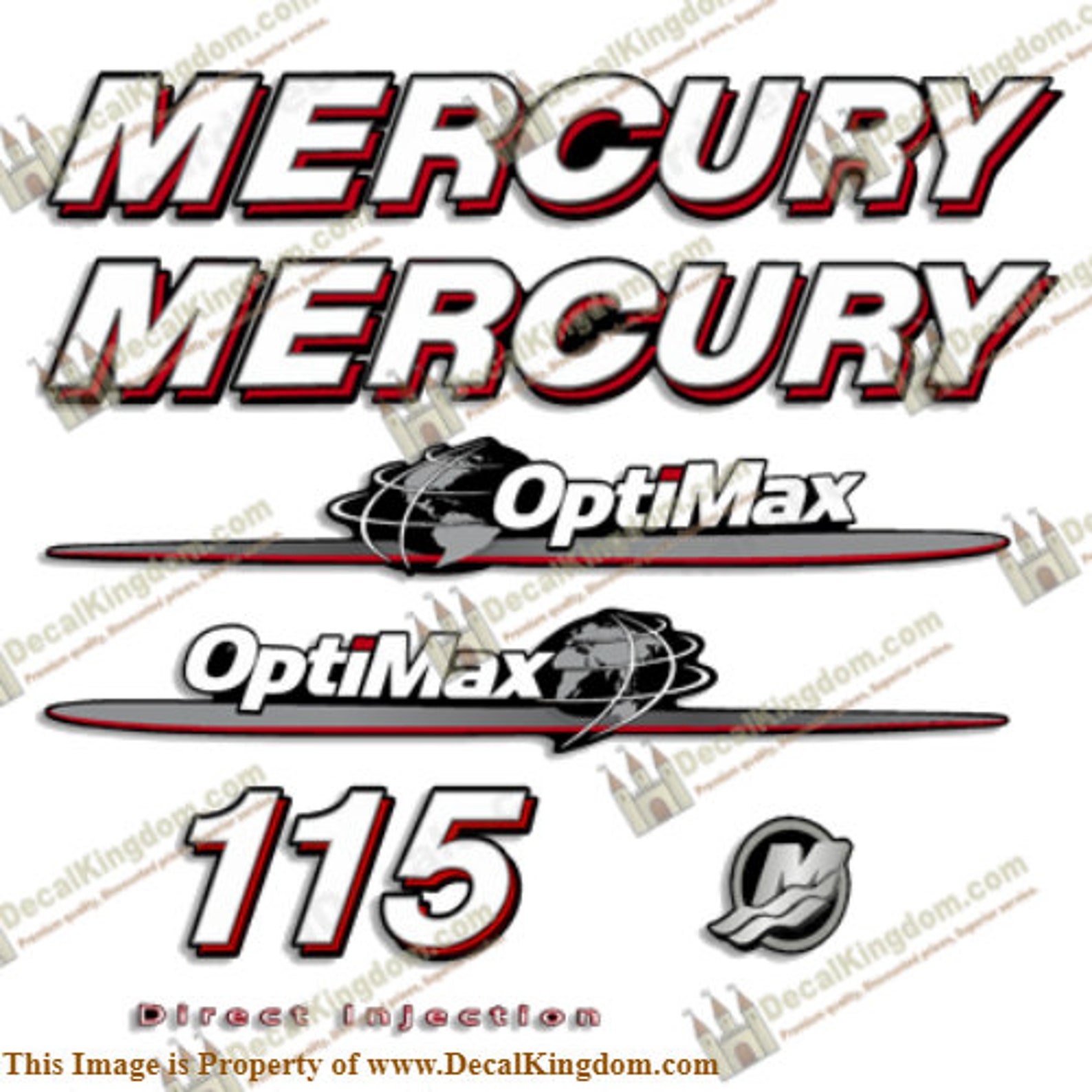 Mercury Optimax Boat Engine Decal multiple HP Available. 3M | Etsy