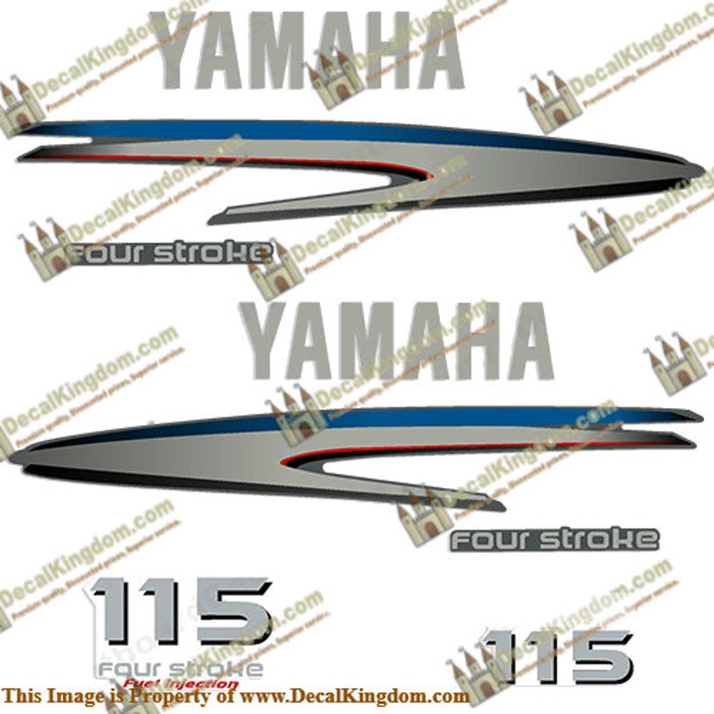 Yamaha Outboard Boat Engine Decal Kit 100-150HP (multiple HP ...