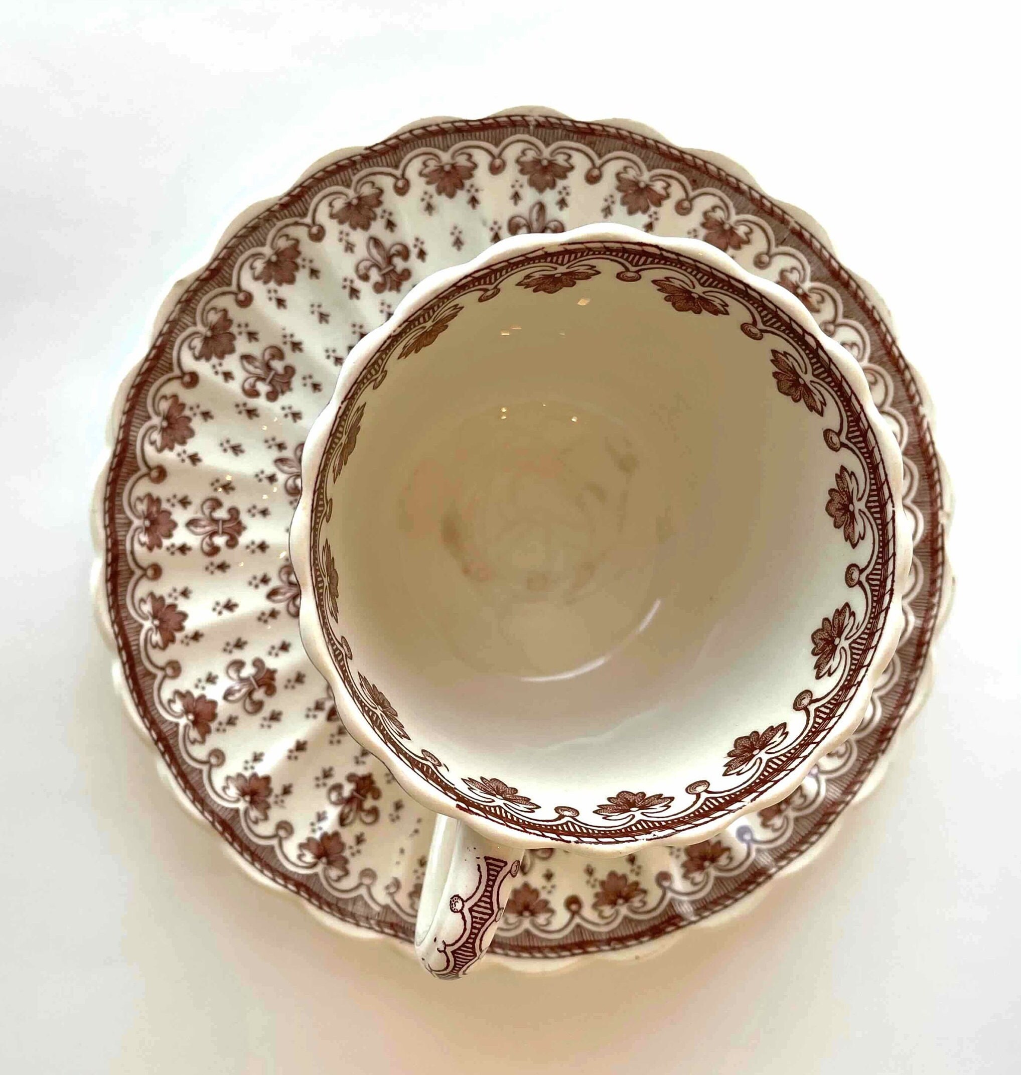 Copeland Spode Cup and Saucer Set Fleur De Lis - Etsy