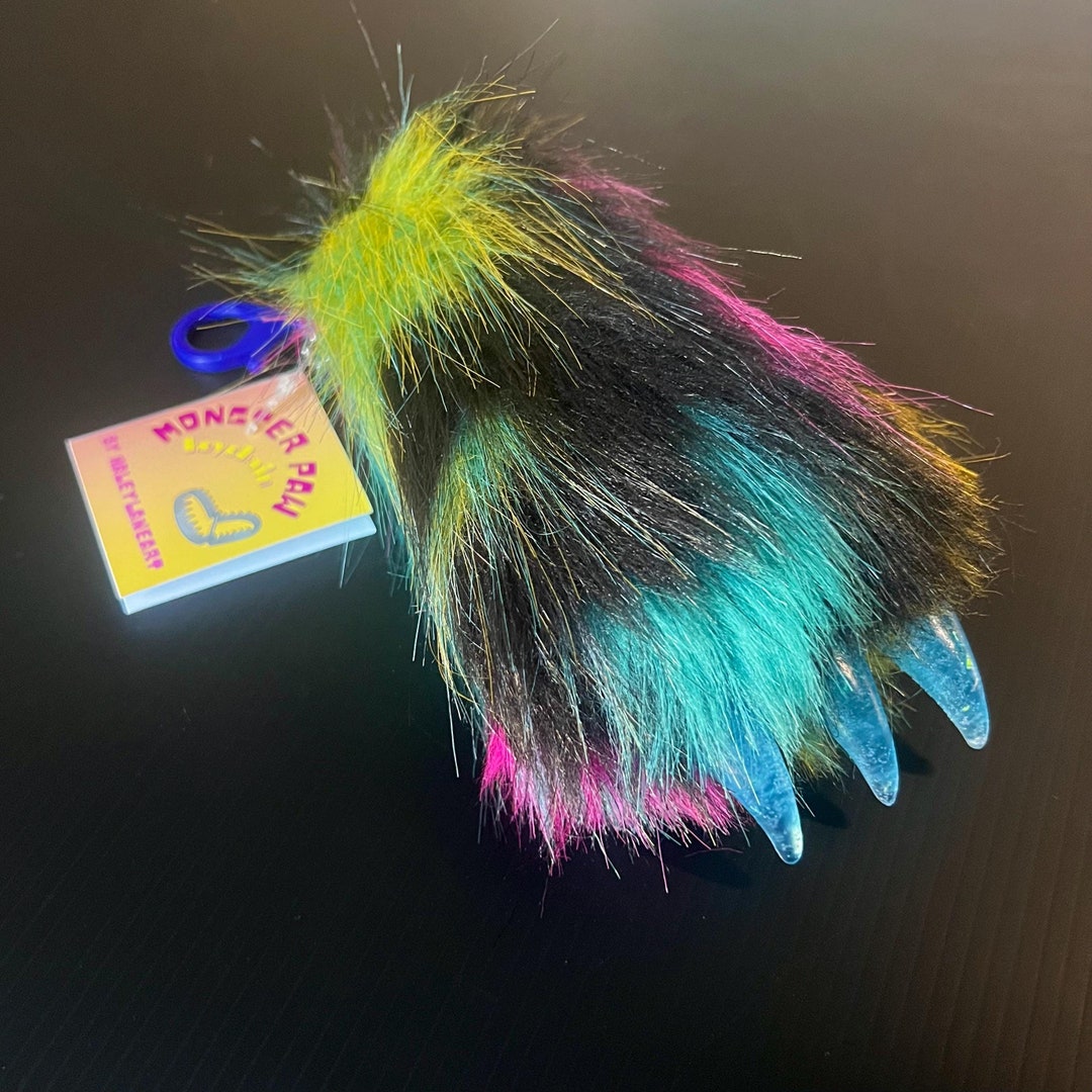 Monster Paw Keychain | Furry Funny Keychain | Faux Taxidermy Keychain ...