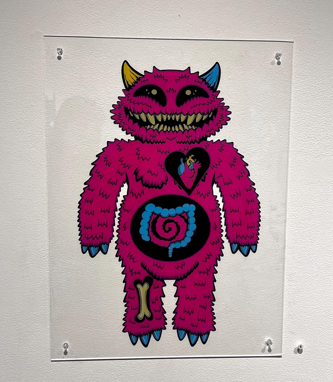 Monster Anatomy Acrylic Print | Wall Art | Creepy Kawaii Monster Lover ...