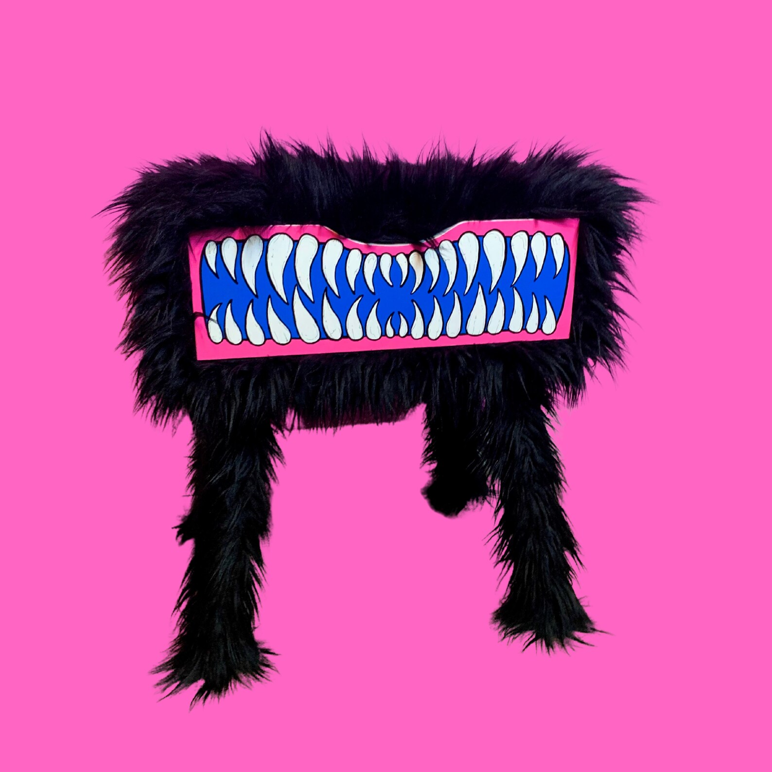 Furry Monster Mimic Side Table Custom Nightstand Drawer End Table ...