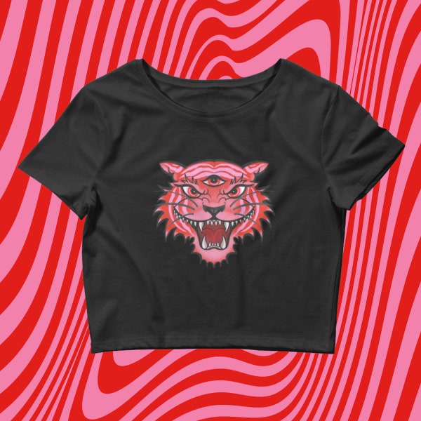 Tiger Crop Top - Etsy