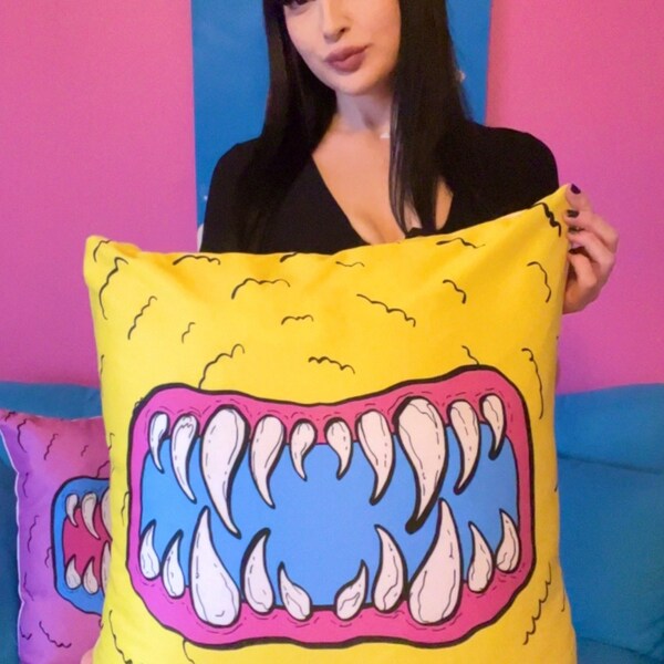 Monster Pillow - Etsy