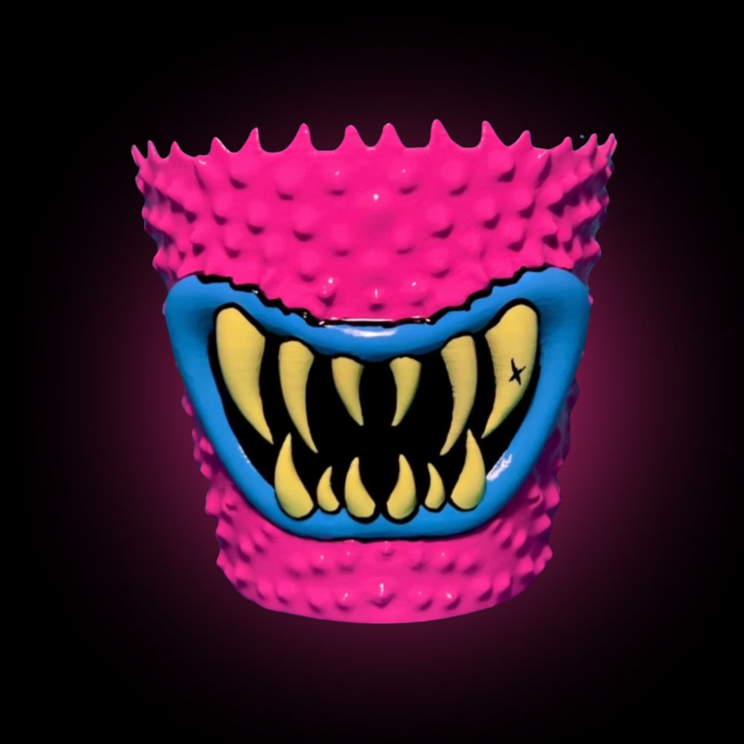 Monster Mouth Planter by Haleylaneart Hand Painted Handmade Planter Fun ...