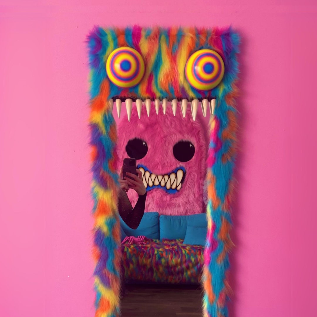 Monster Mirror Custom Creepy Cute Large Floor Full Length Floor Mirror ...