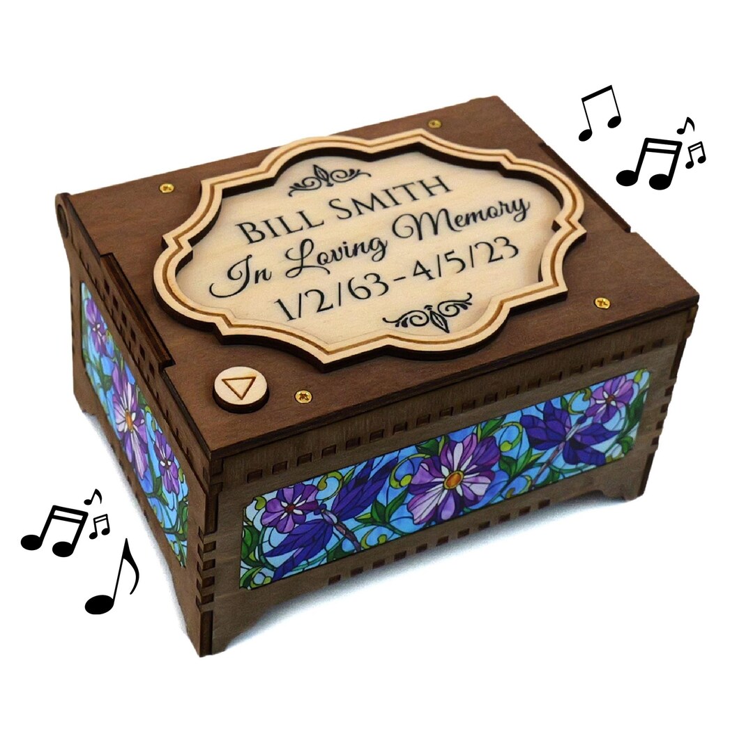 Memorial MP3 Music Box | Voice Recording or Favorite Song Memory Box ...