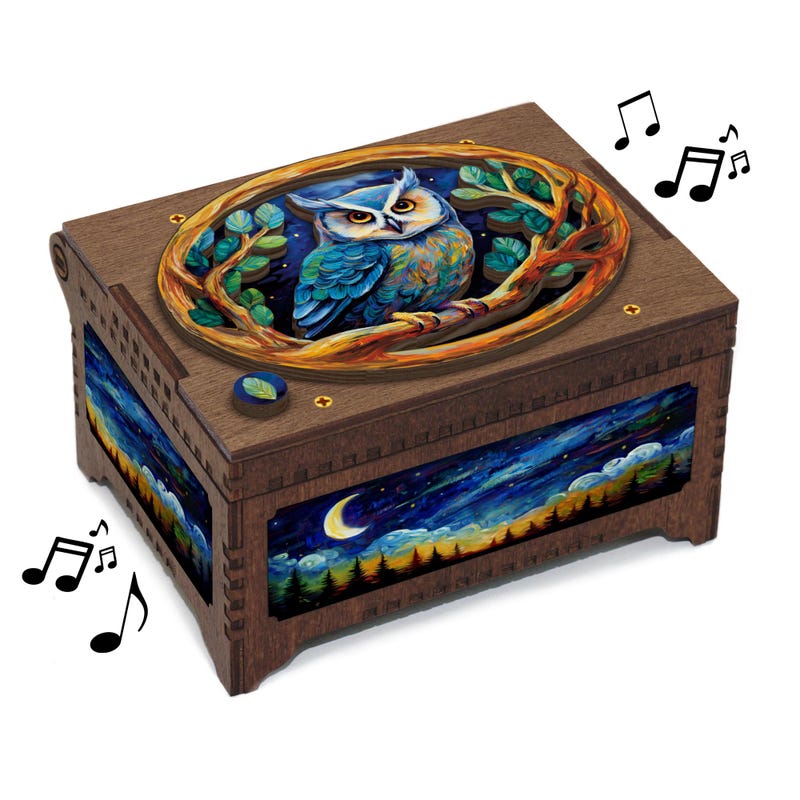 Owl Music Box - Etsy