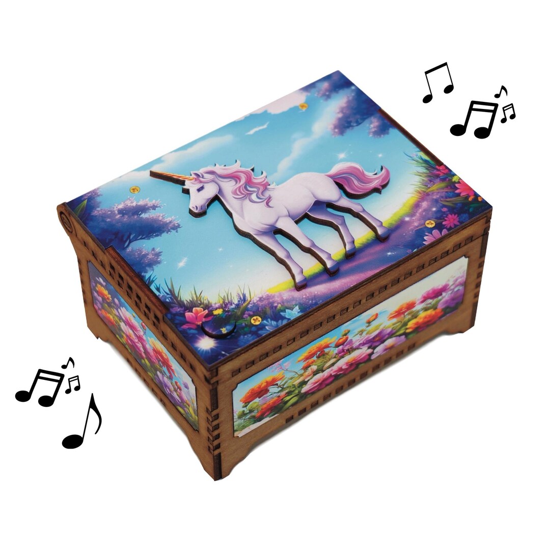 Unicorn Custom MP3 Music Box, Your Photo Inside, Plays Any Song - Etsy