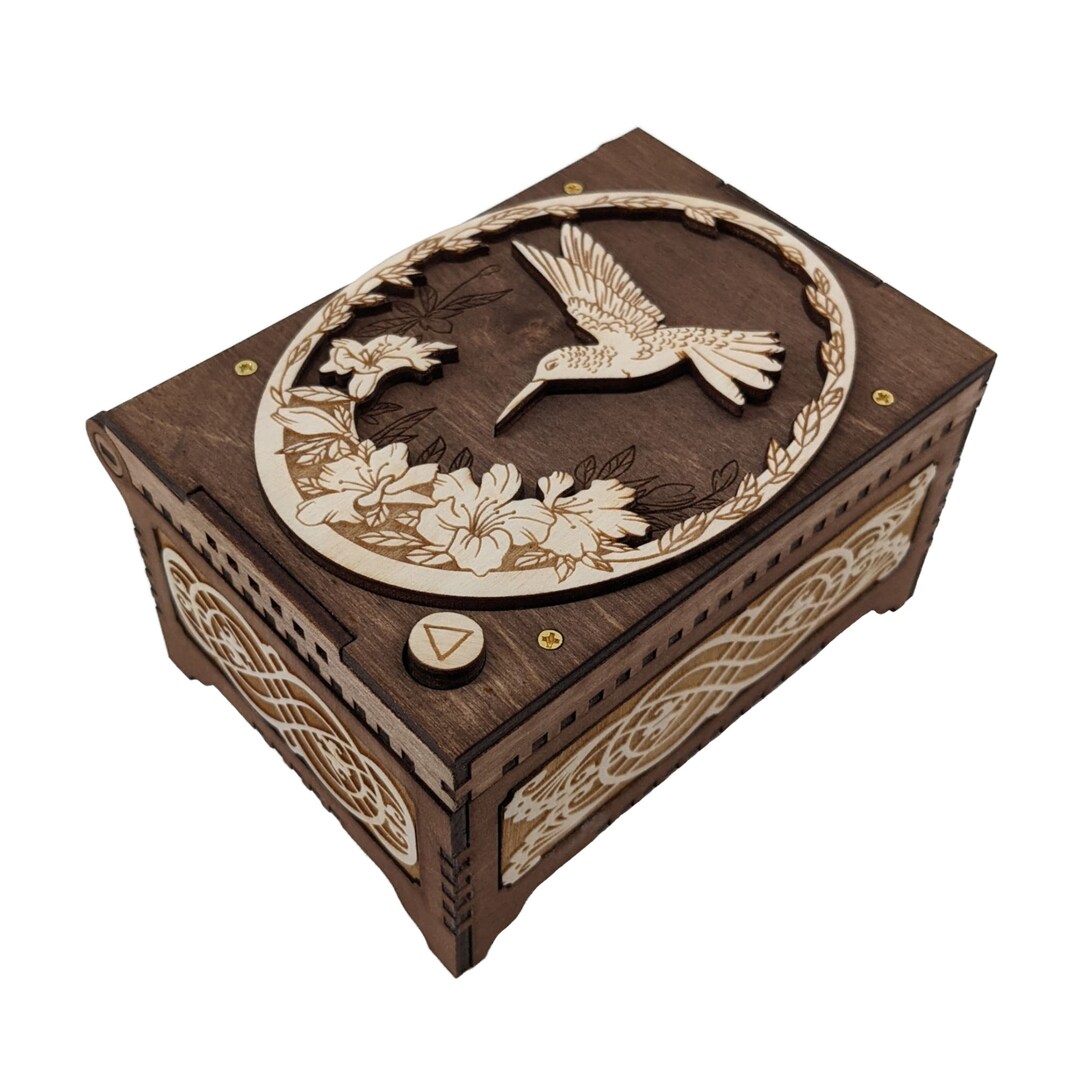 Hummingbird Custom Music Box, Choose Your Song, Your Photo Inside - Etsy