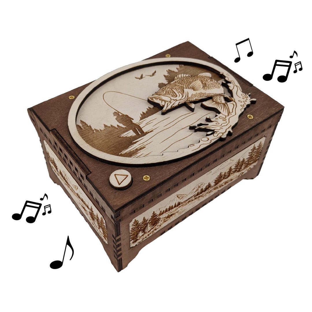 Fisherman MP3 Music Box, Voice Record or Any Audio, Your Photo Inside ...