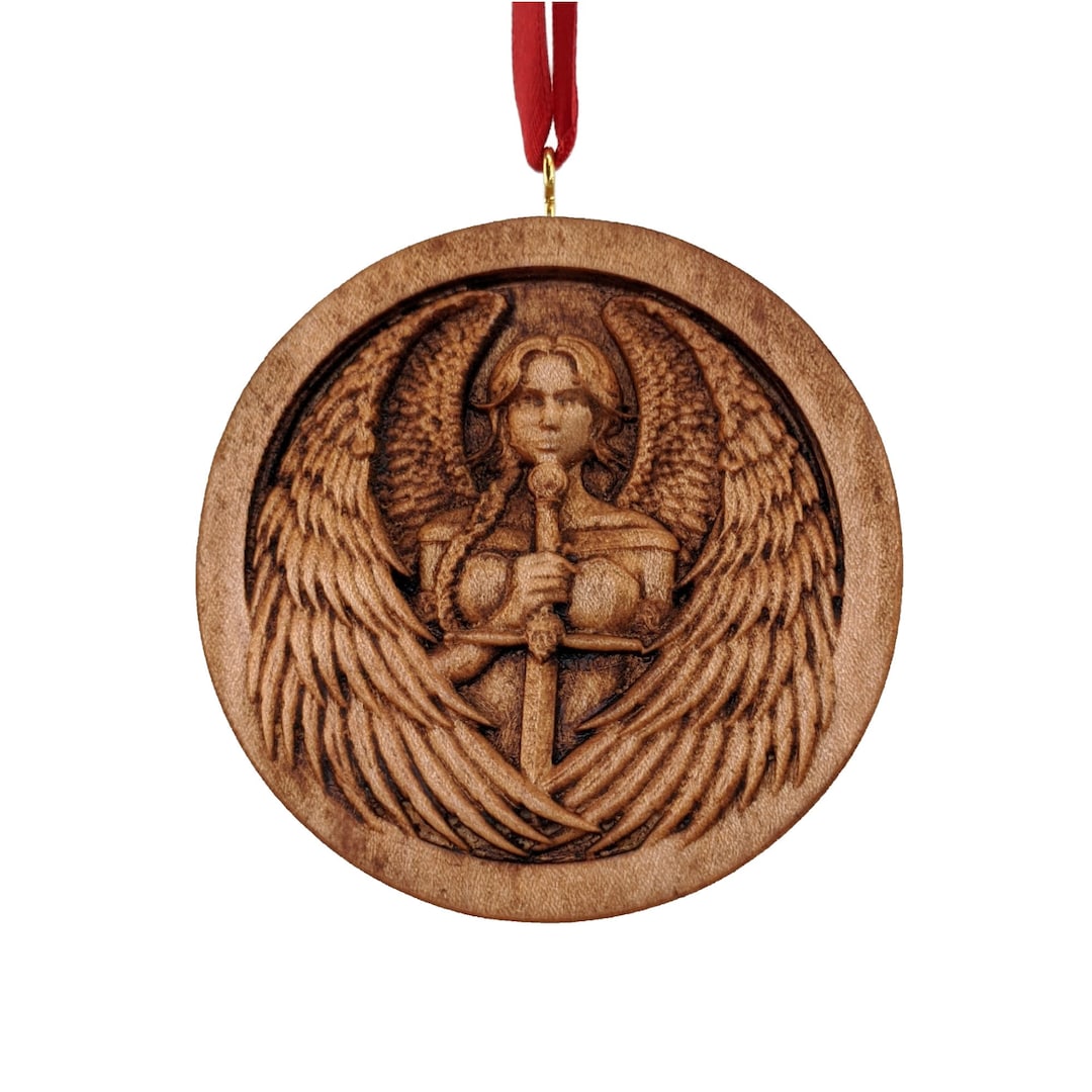 Valkyrie Carved Wood Christmas Ornament Personalized Holiday Gift 2023 ...