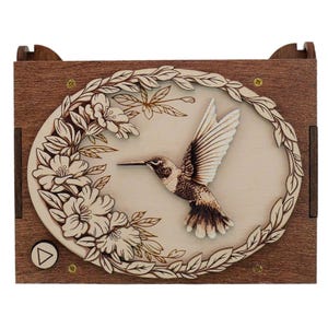 Hummingbird Custom Music Box, Choose Your Song, Your Photo Inside - Etsy