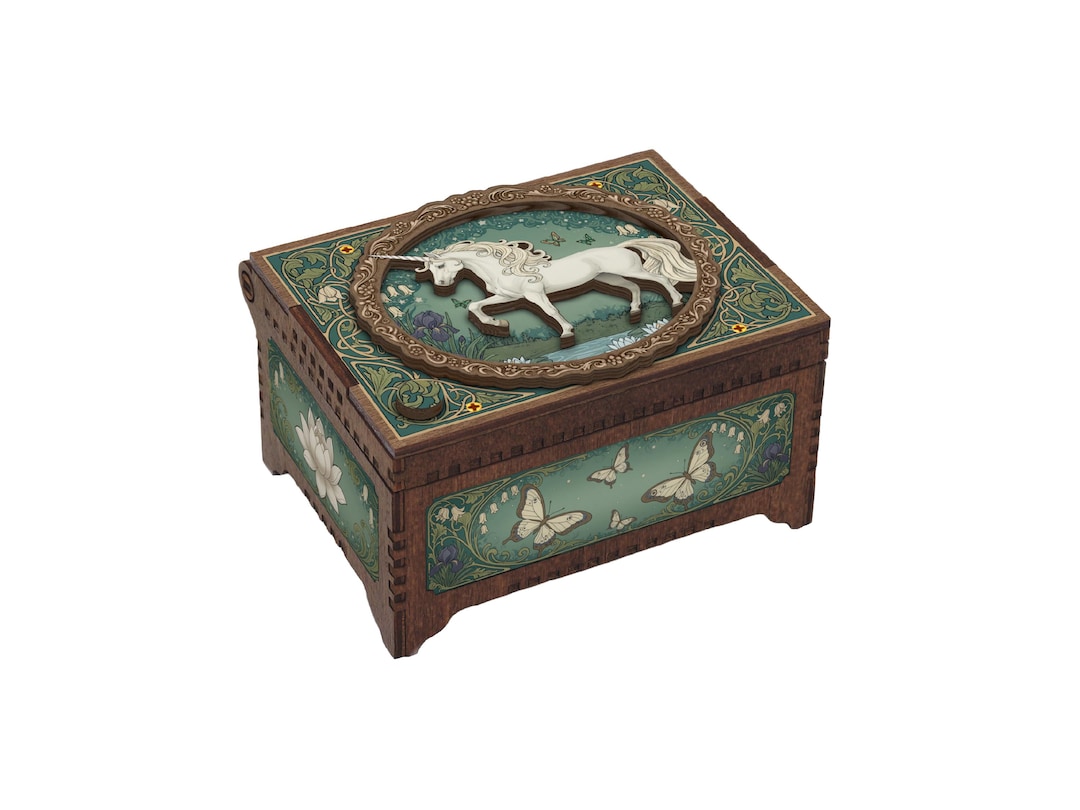Unicorn Custom MP3 Music Box, Your Photo Inside, Plays Any Song - Etsy