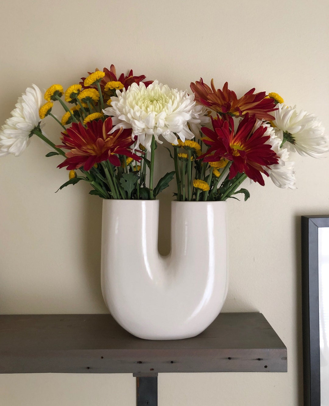 U Shape Ceramic Vase: Personalized Home Decor - Etsy