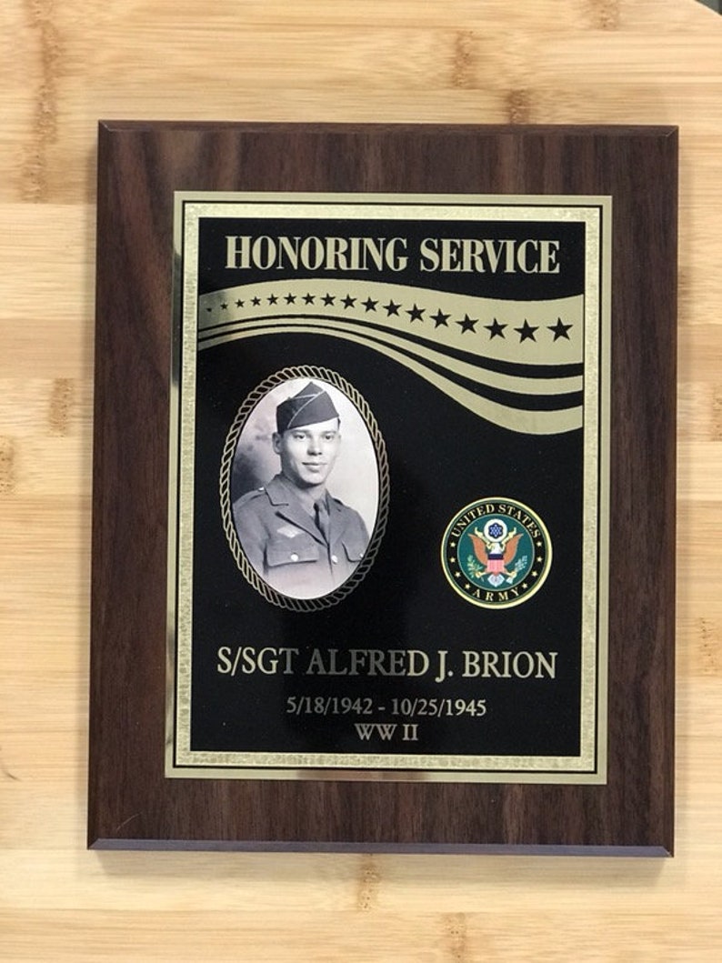 Handcrafted Military Plaque Veterans Day Plaque Gifts - 60+ Gift Ideas ...