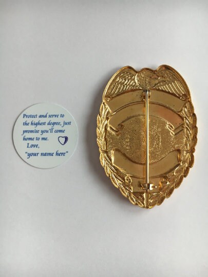 Customized Protect and Serve Shield Backer - Etsy