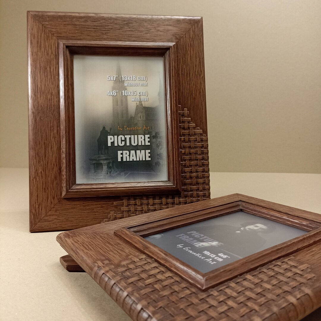 Elegant 5x7 Wooden Picture Frame. 13x18 Cm Photo Frame. Birthday Gift ...