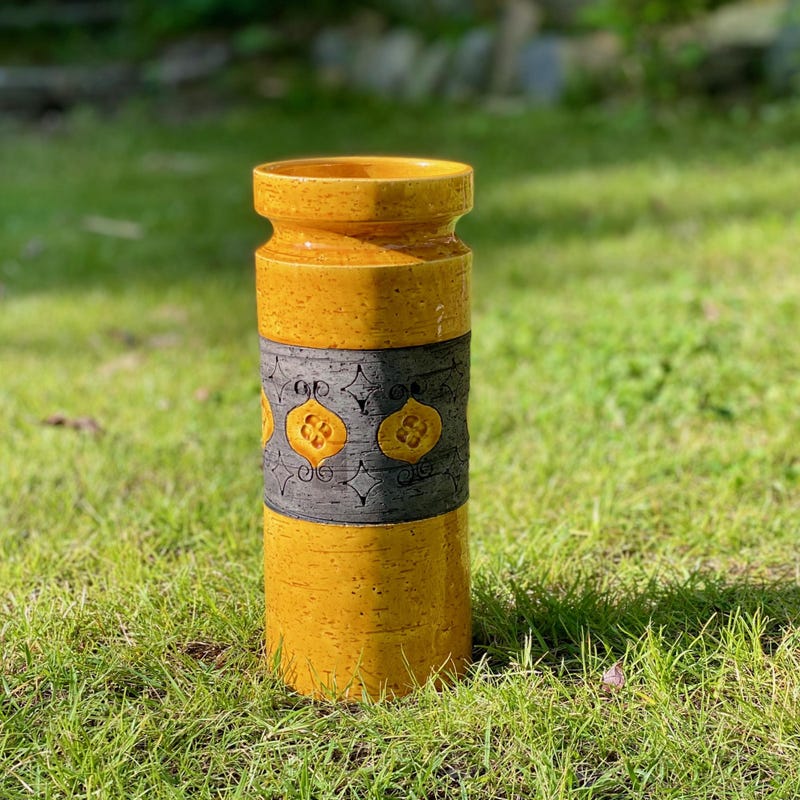 Mustard Yellow Vase - Etsy