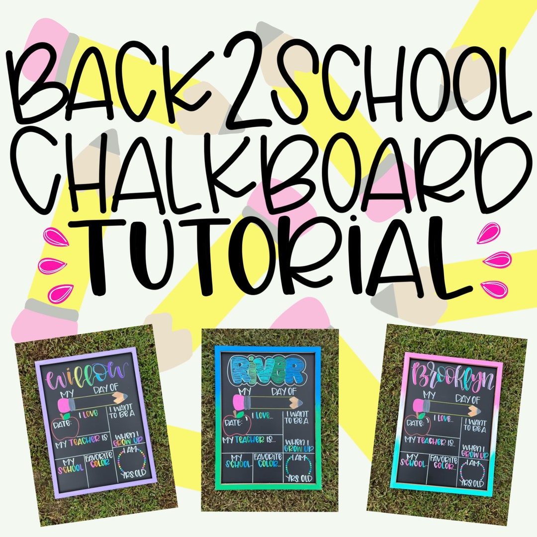TUTORIAL - Chalkboard, Back to School, How To, Diy Chalkboard, Teacher ...