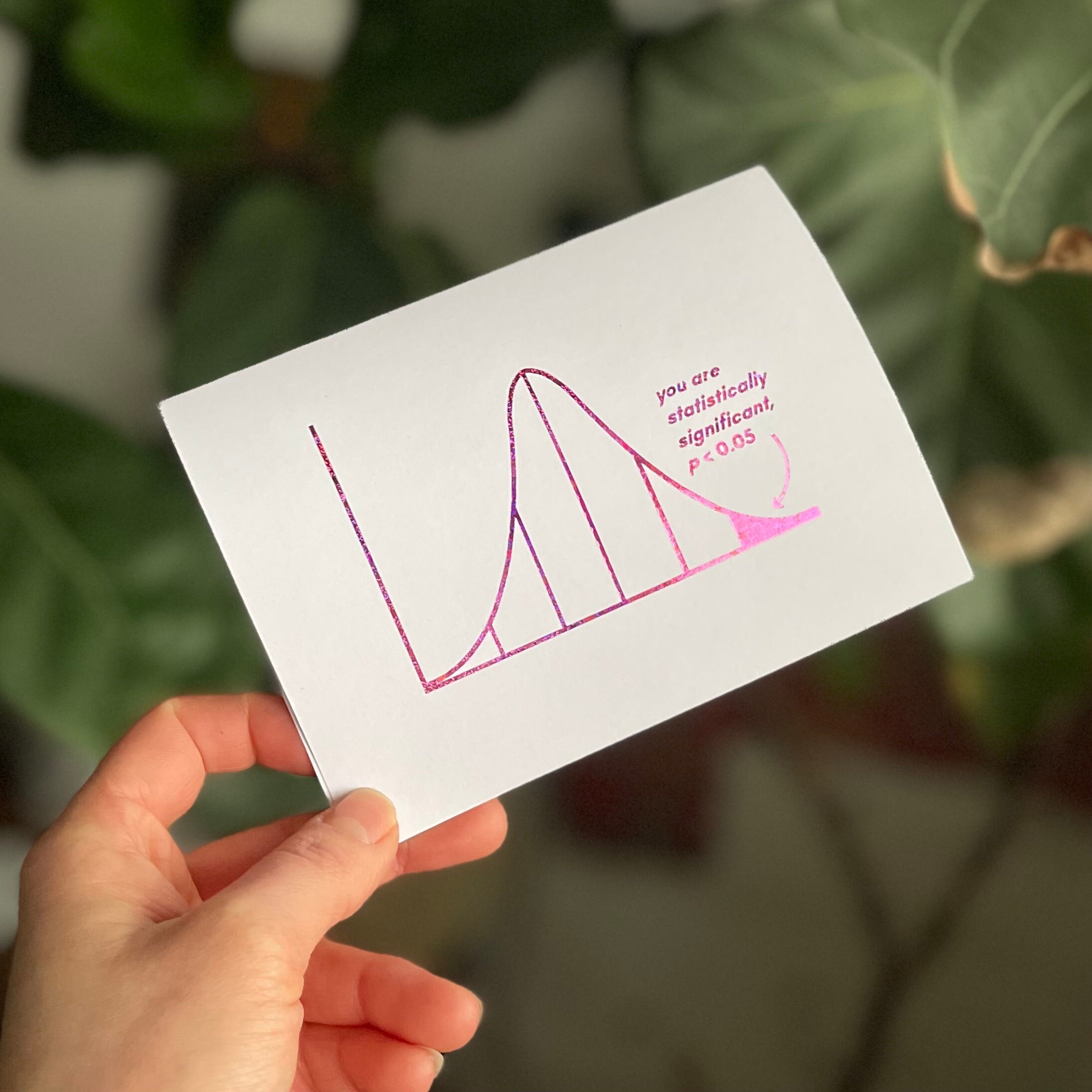 SET of 5 Statistics Math Birthday, Anniversary, or Valentines Card ...