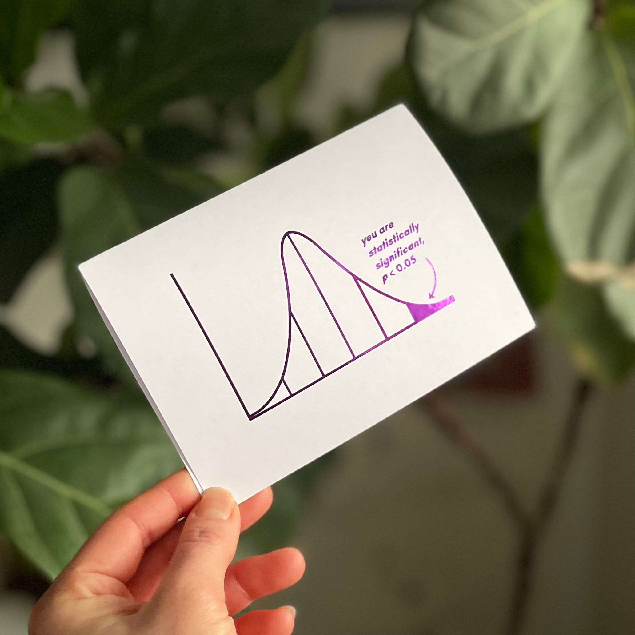 SET of 5 Statistics Math Birthday, Anniversary, or Valentines Card ...